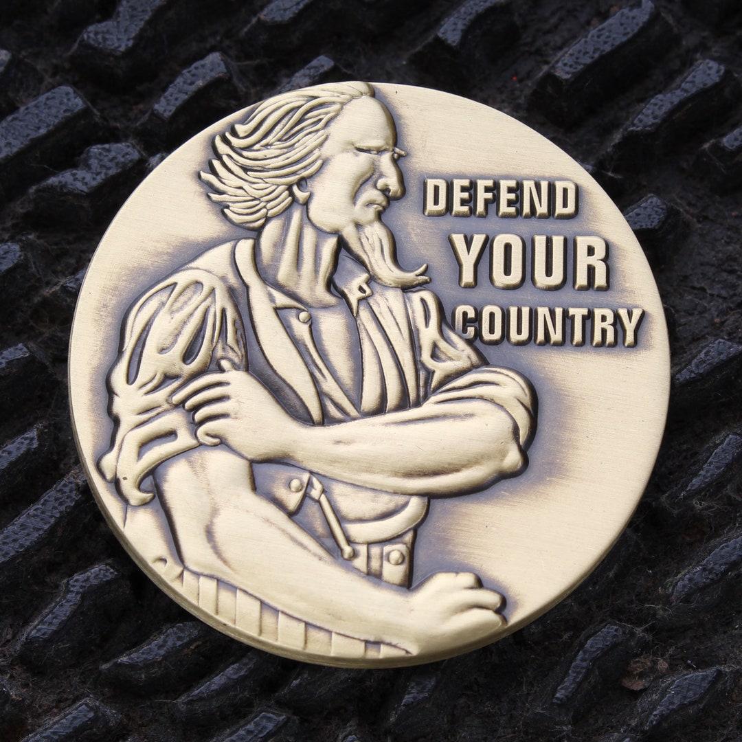 Uncle Sam - Defend Your Country - Challenge Coin - Etsy