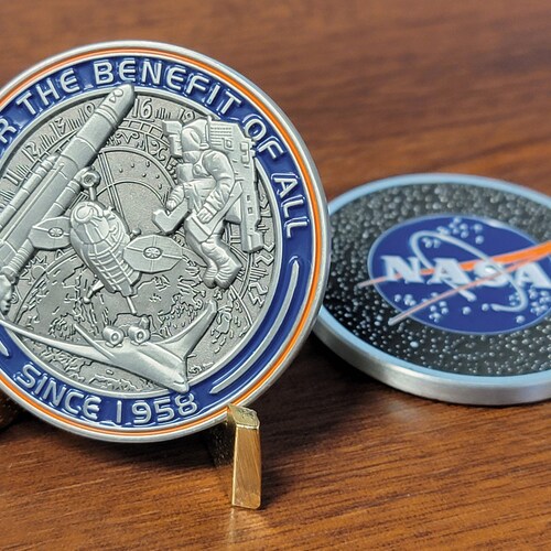 NASA Logo Challenge Coin for the Benefit of All new - Etsy