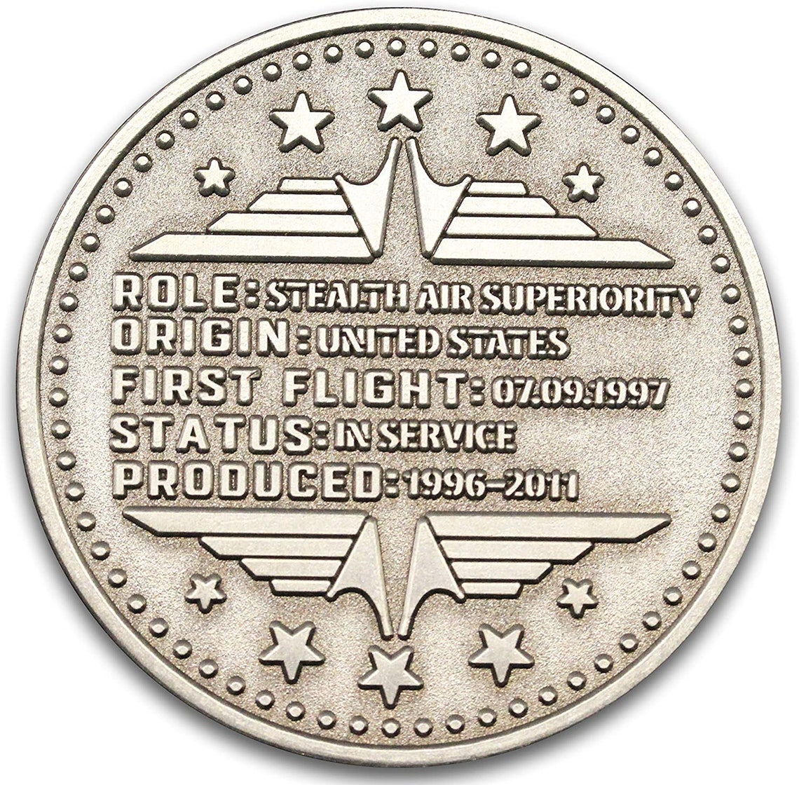 F-22 Raptor Aircraft Challenge Coin - Etsy
