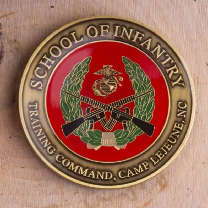 Marine Corps School of Infantry Challenge Coin Camp Lejeune - Etsy