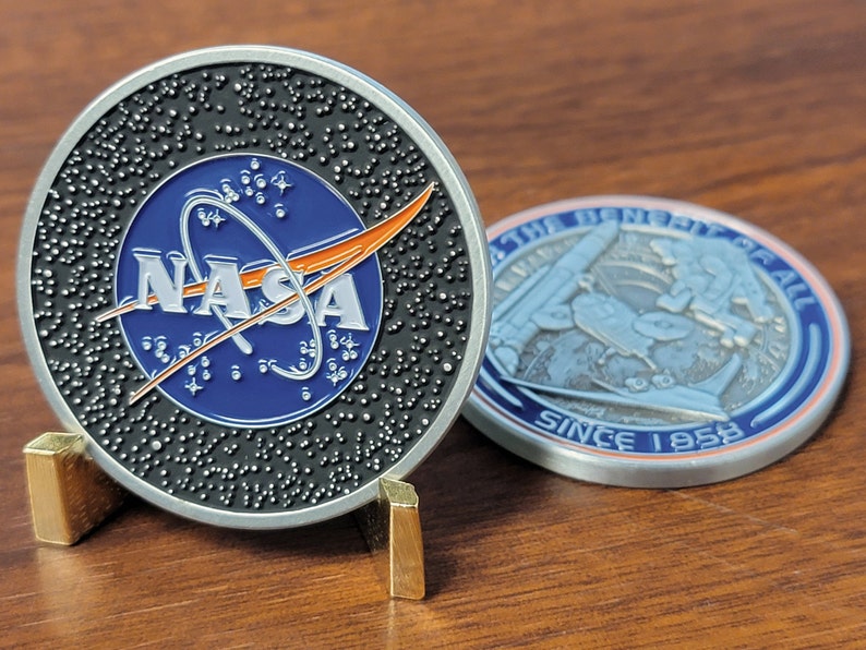NASA Logo Challenge Coin - for the Benefit of All - Etsy