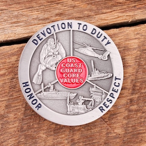 U.S. Coast Guard Core Values Challenge Coins - Etsy