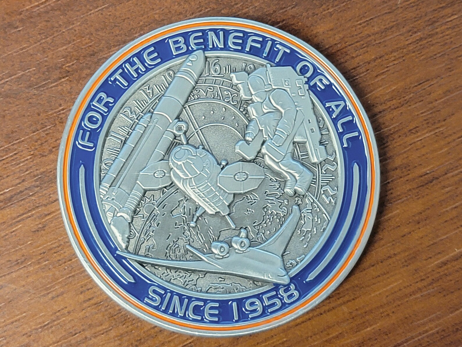 NASA Logo Challenge Coin - for the Benefit of All - Etsy