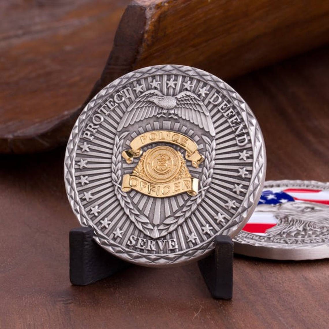 Police Officer Dedication Coin: A Great Detailed Law - Etsy