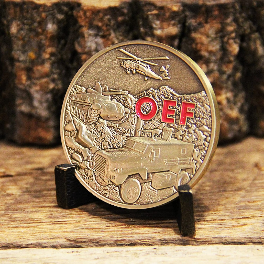 Operation Enduring Freedom OEF Combat Veteran Challenge Coin - Etsy