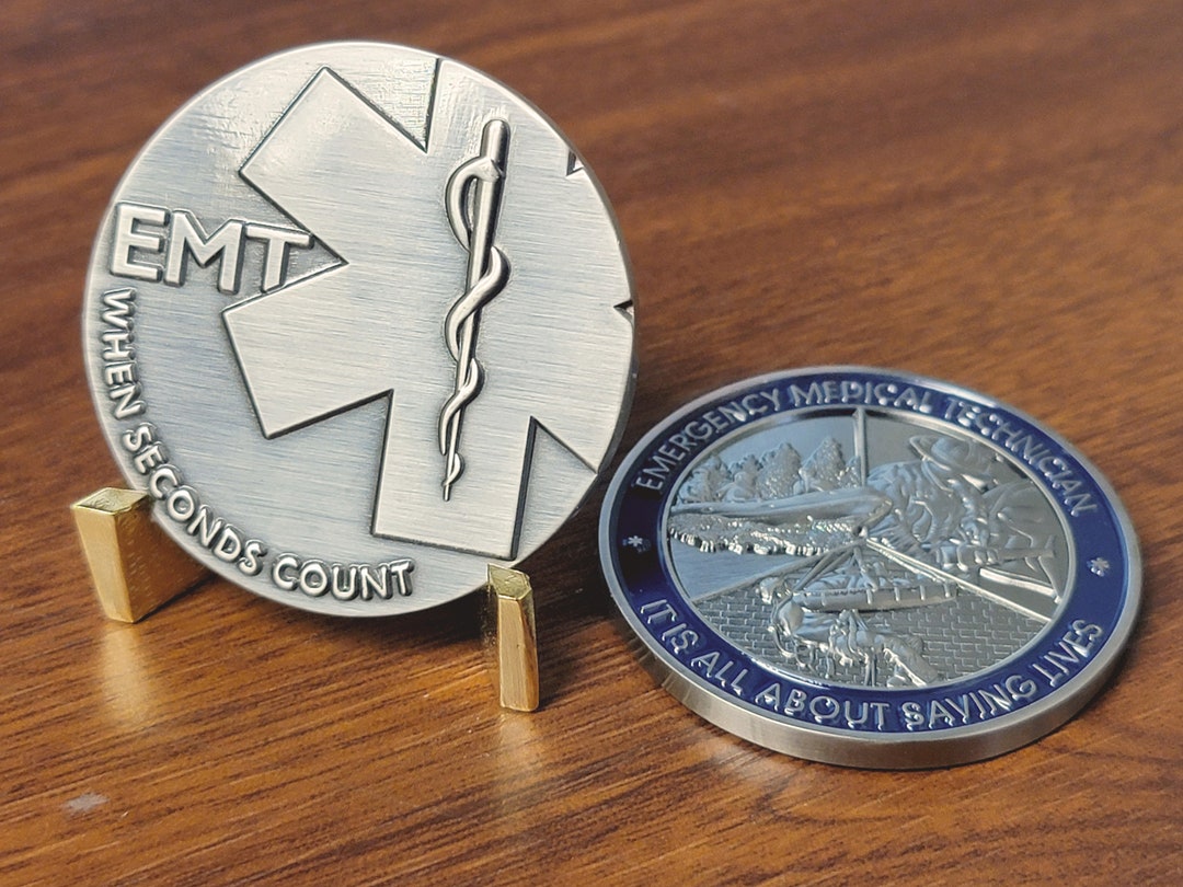Emergency Medical Technician EMT Challenge Coin - Etsy