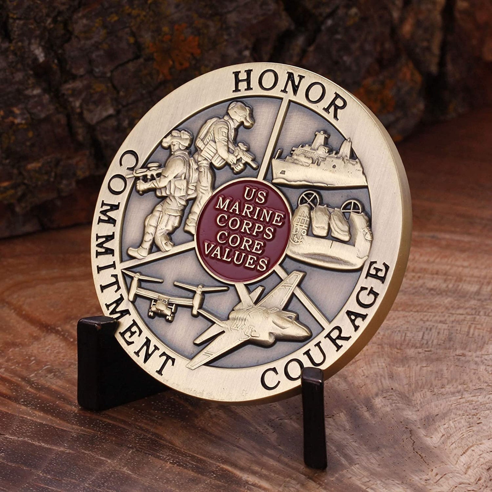 USMC Core Values Challenge Coin - Etsy