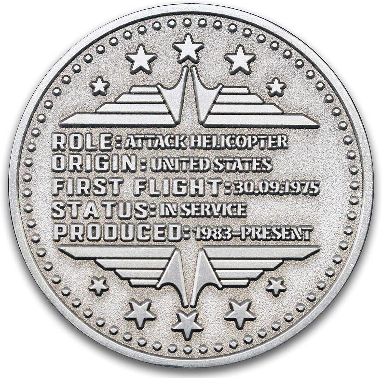 AH-64D Apache Helicopter Aircraft Challenge Coin - Etsy UK