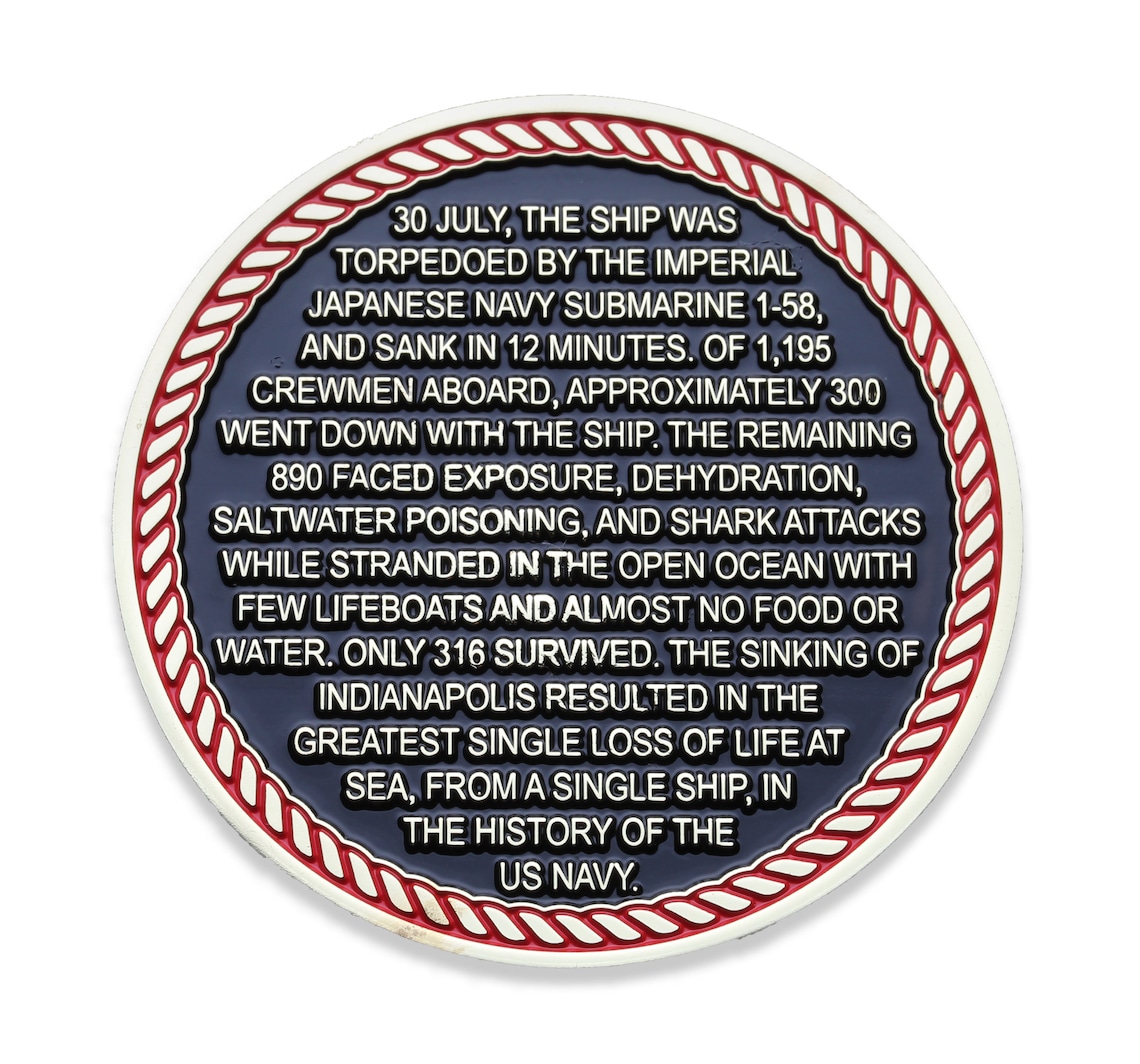USS Indianapolis CA-35 Memorial Challenge Coin - Etsy