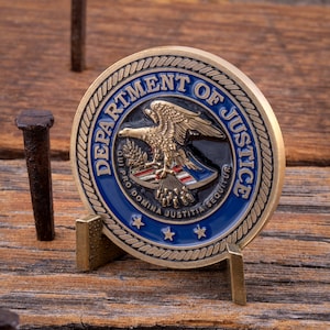 Department of Justice Challenge Coin - Etsy