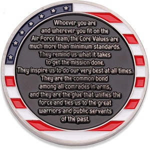 United States Air Force Core Values - Etsy