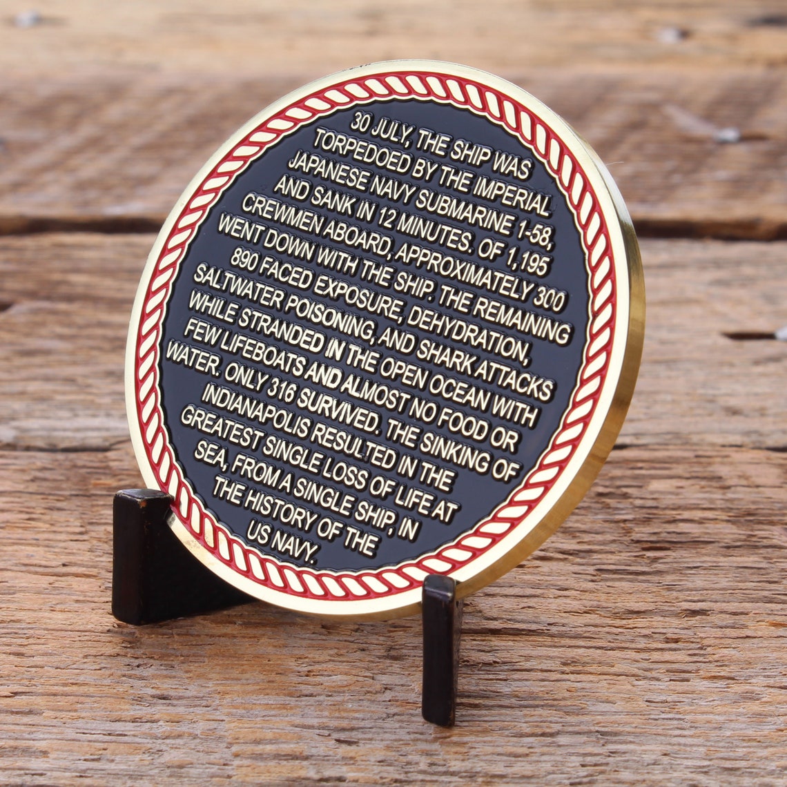 USS Indianapolis CA-35 Memorial Challenge Coin - Etsy