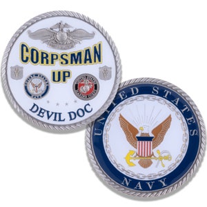 Navy Corpsman up Coin - Etsy