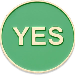 Yes No Flip Challenge Coin - Etsy