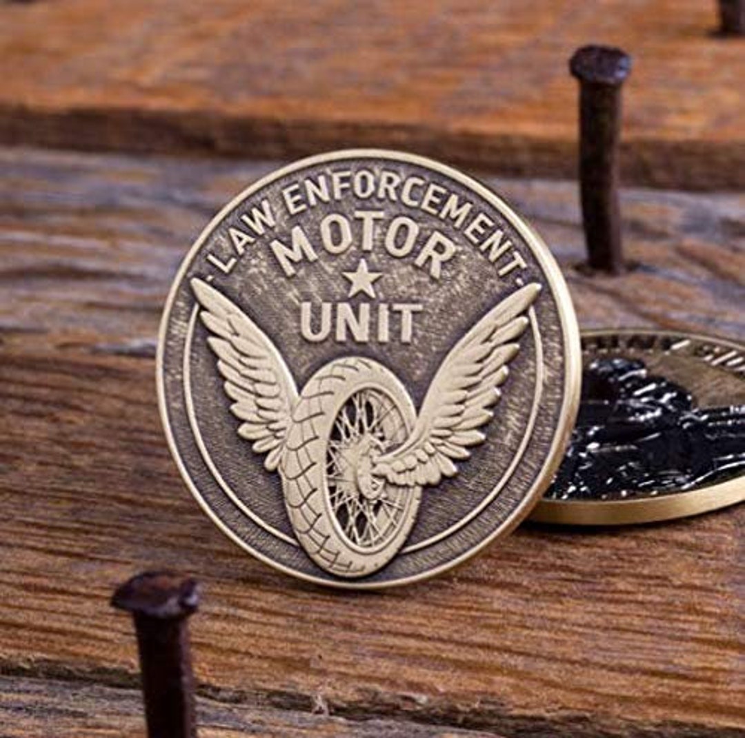 Law Enforcement Motorcycle Unit Challenge Coin - Etsy
