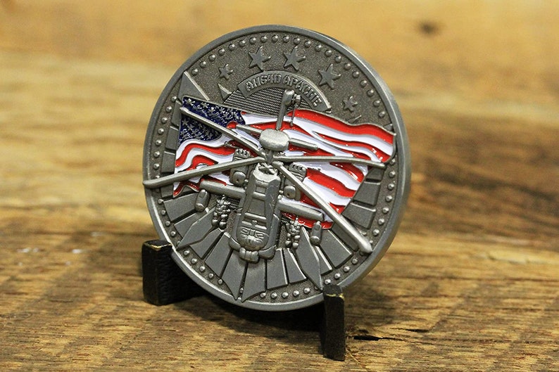 AH-64D Apache Helicopter Aircraft Challenge Coin - Etsy