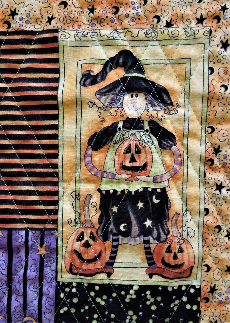 Witch Family Portrait is a Quilted Table Topper/wall Hanging Made With ...