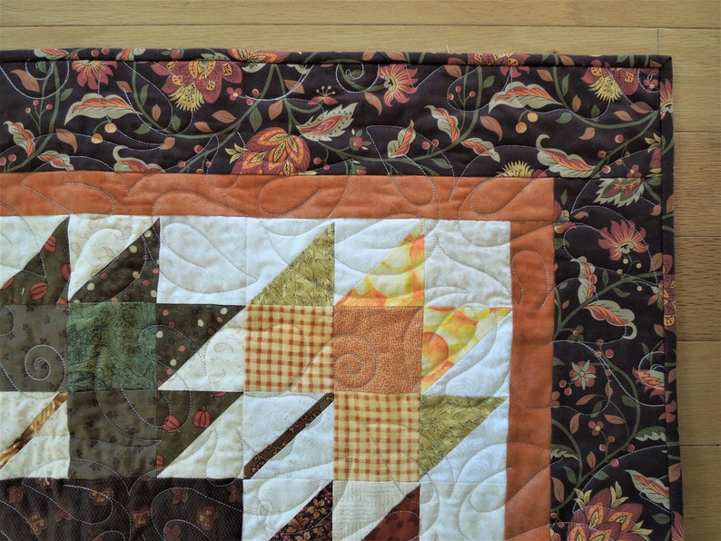 Falling Leaves is a Patchwork Quilt Depicting a Tree Decked Out in ...