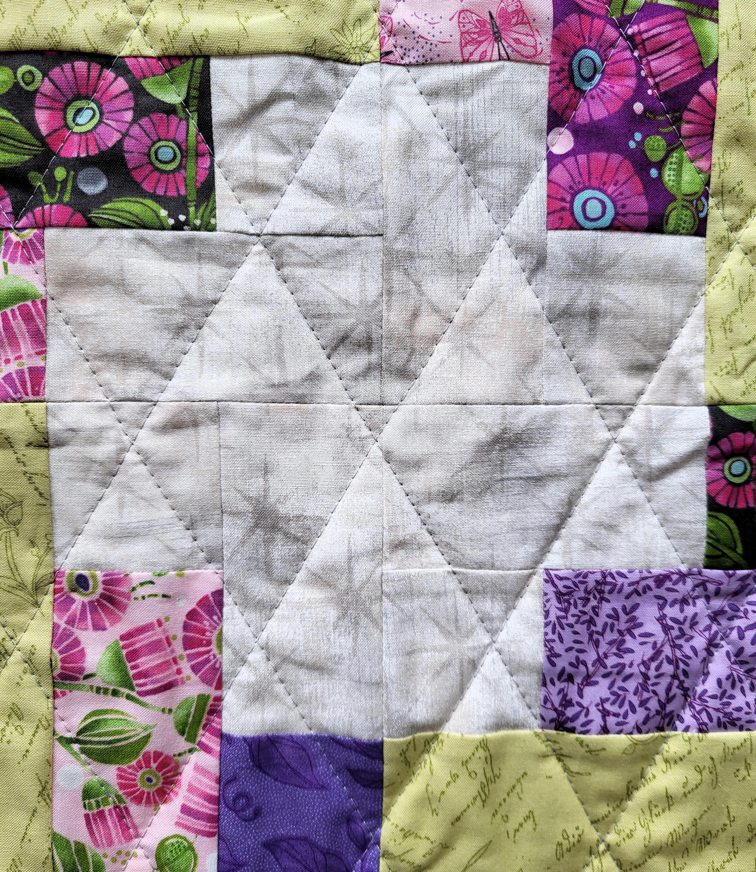 Signs of Spring is a Modern Quilt Made With Floral Fabrics in Shades of ...