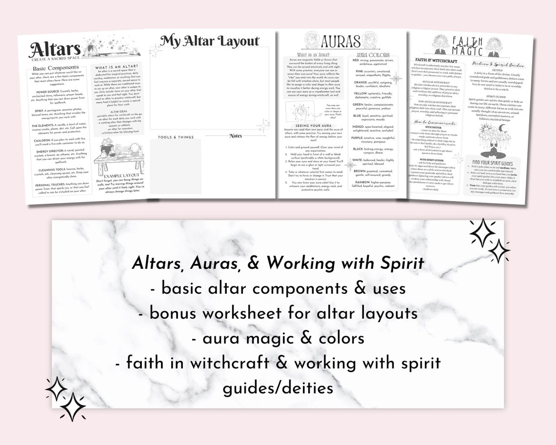 Witchcraft 101 Basics of Witchcraft Printable Grimoire BOS - Etsy