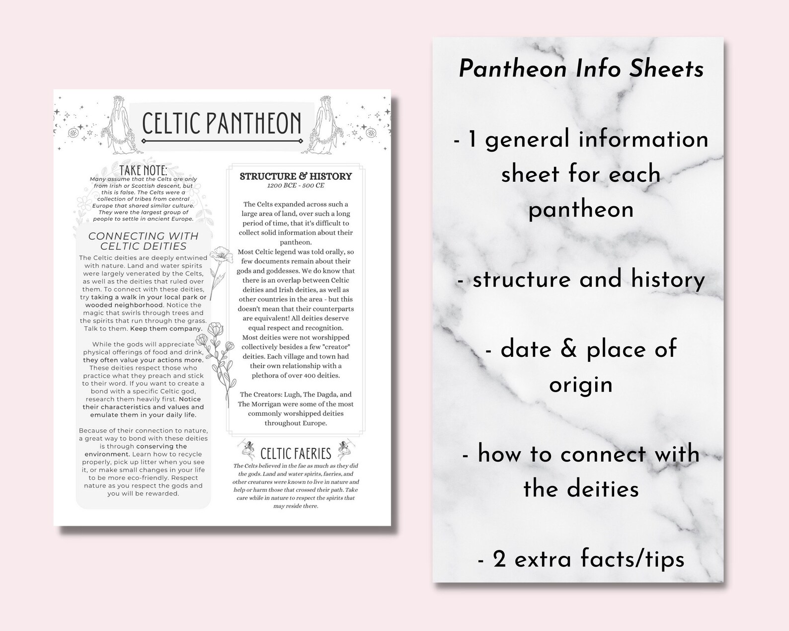 Deities and Pantheons, Greek Norse Roman Egyptian Celtic Printable ...
