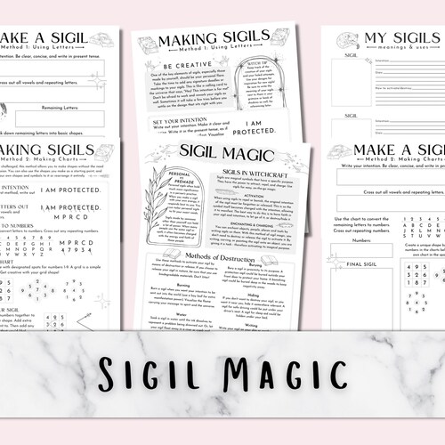 Sigils Guide Pack Sigils Worksheets Printable Sigils Cheat - Etsy Israel