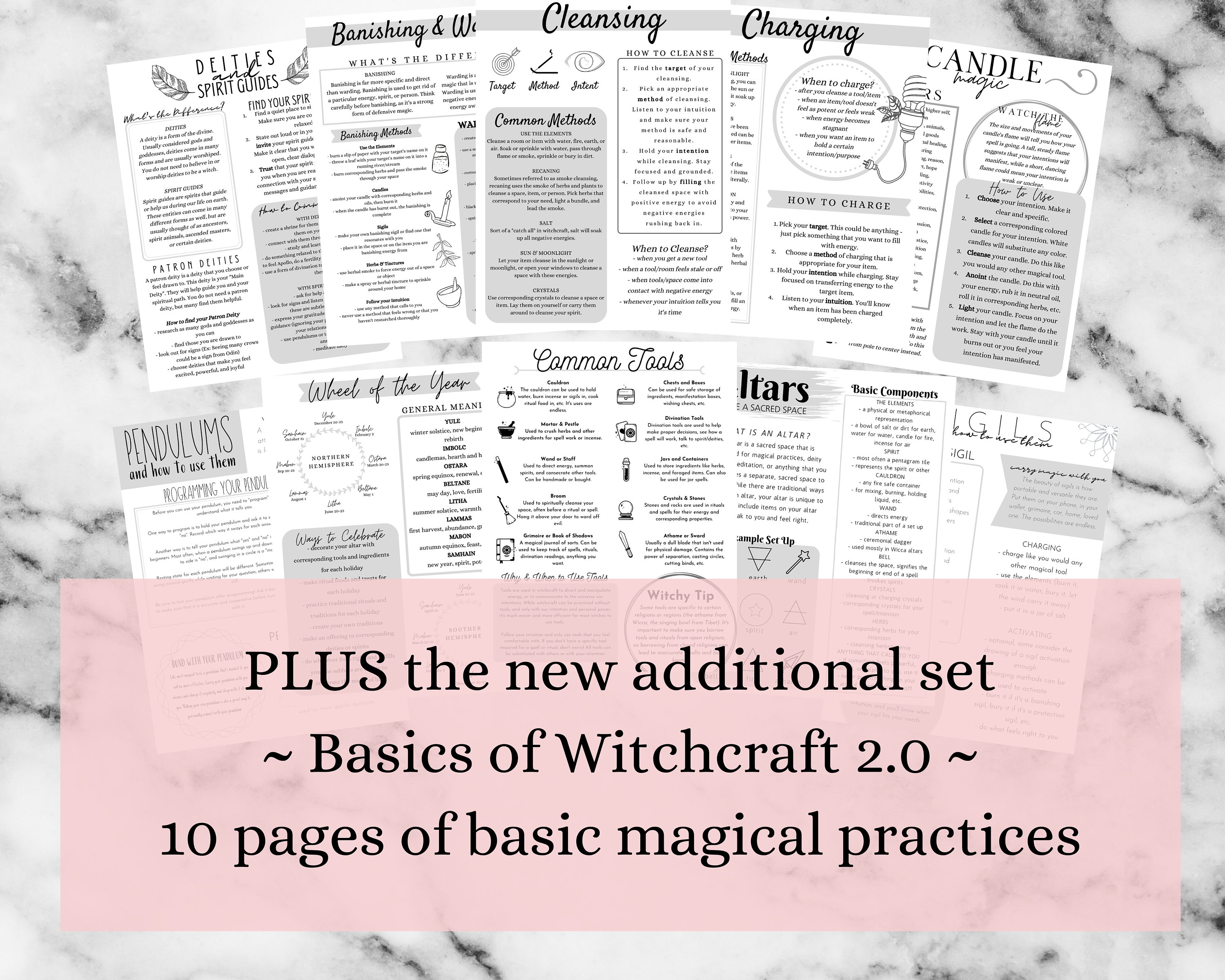 ALL the Basics of Witchcraft Bundle, Printable Grimoire Pages - Etsy