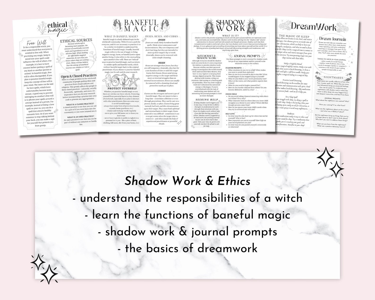 Witchcraft 101 Basics of Witchcraft Printable Grimoire BOS - Etsy