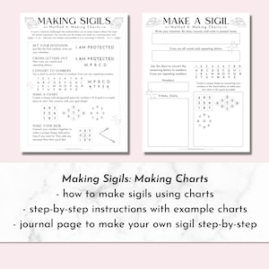 Sigil Magic & Worksheets, Printable Grimoire Pages - Etsy
