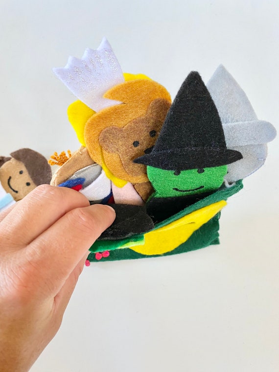 Wizard of Oz Felt Finger puppets Fairy tale felt Toys & Games Toys etna ...