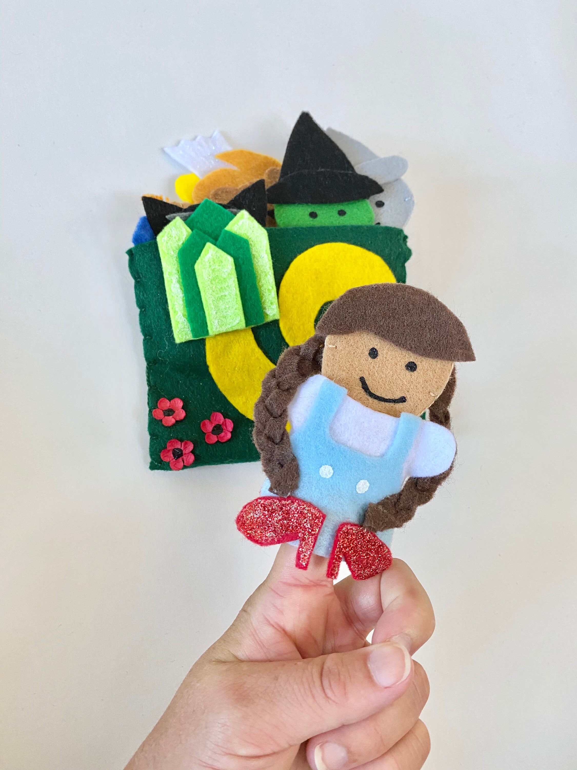 Wizard of Oz Felt Finger puppets Fairy tale felt Toys & Games Toys etna ...