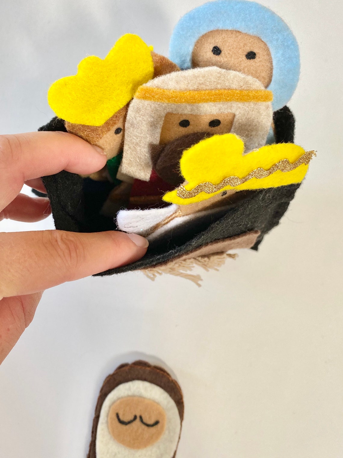 Nativity Christmas Jesus Story Finger Puppet Set Felt Story - Etsy
