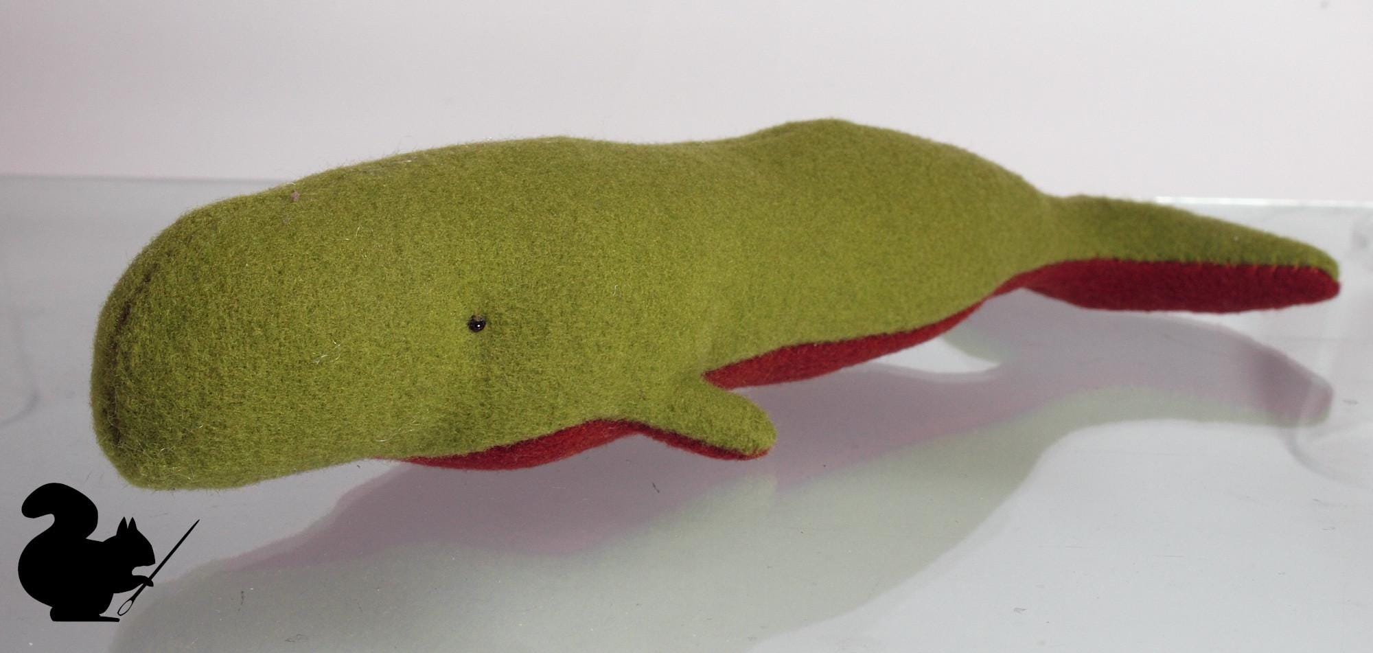 Squeeze Sperm Whale, Felt Sperm Whale, Stuffed Sperm Whale, Felt ...