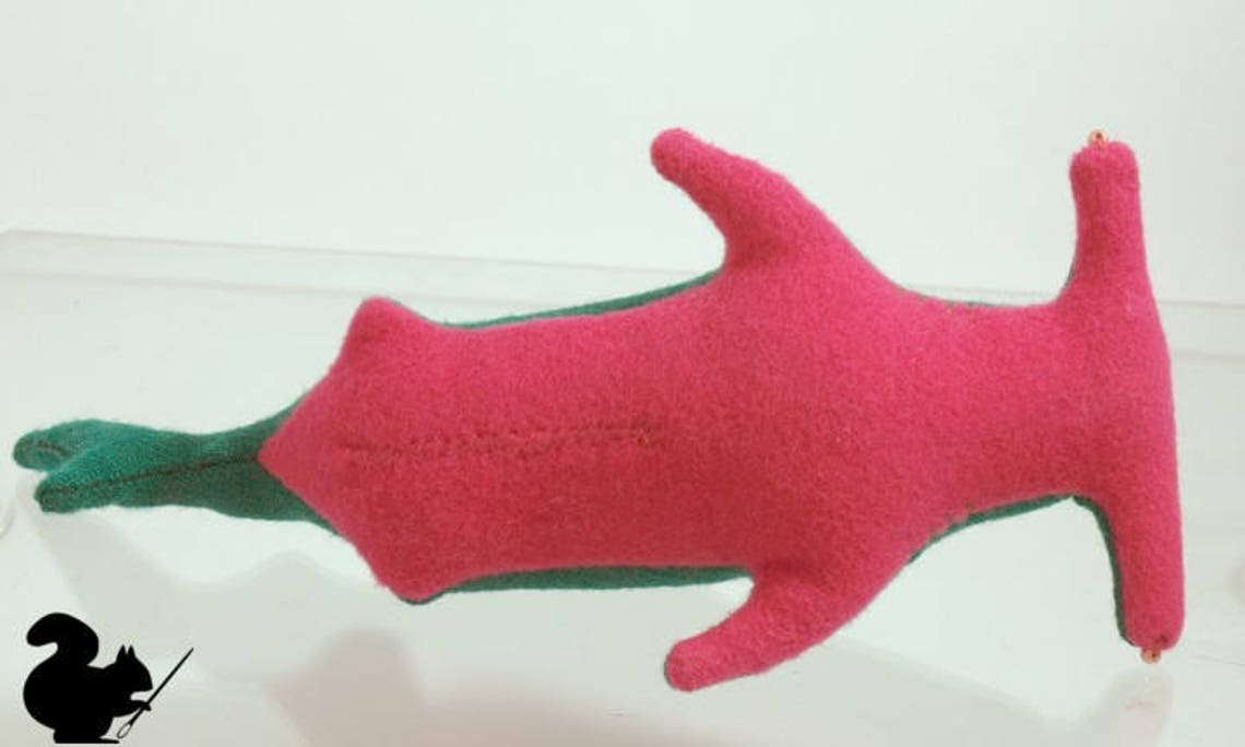 Soft Little Shark, Felt Shark, Felt Hammerhead Shark, Felt Animals ...