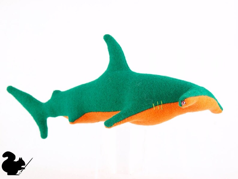 Soft Little Shark, Felt Shark, Felt Hammerhead Shark, Felt Animals ...