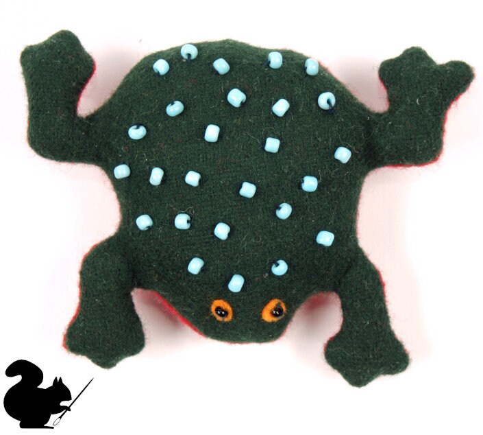Mr. Toad, Toy Frog, Felt Animal, Weird Toad - Etsy