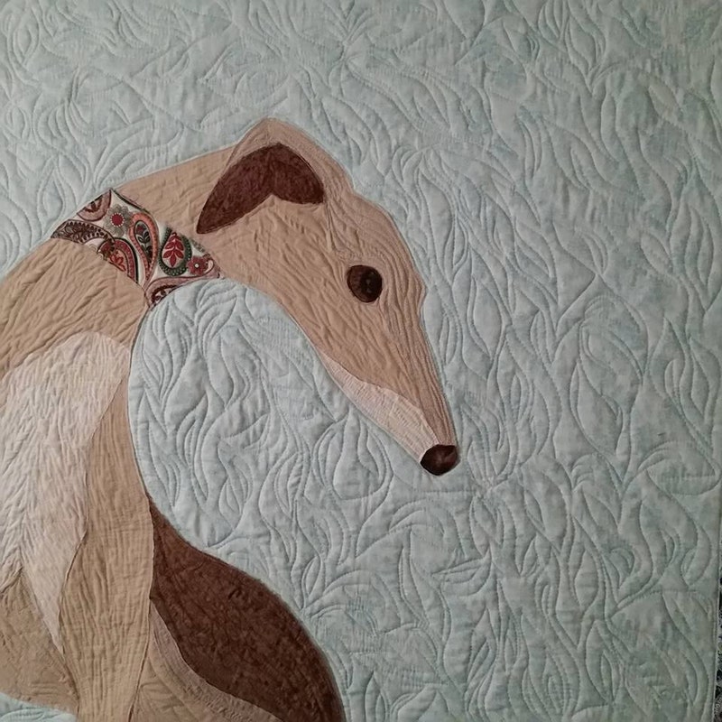 Greyhound Quilt - Etsy