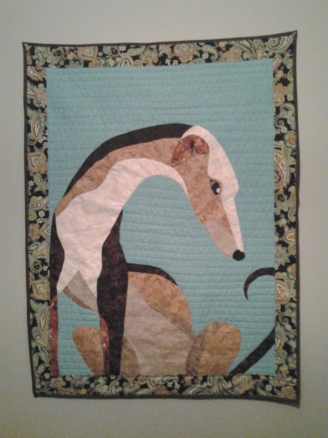 Made to Order - Greyhound - Quilted Wall Hanging - Etsy