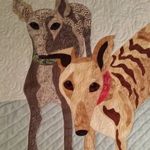 Made to Order - Greyhound - Quilted Wall Hanging - Etsy