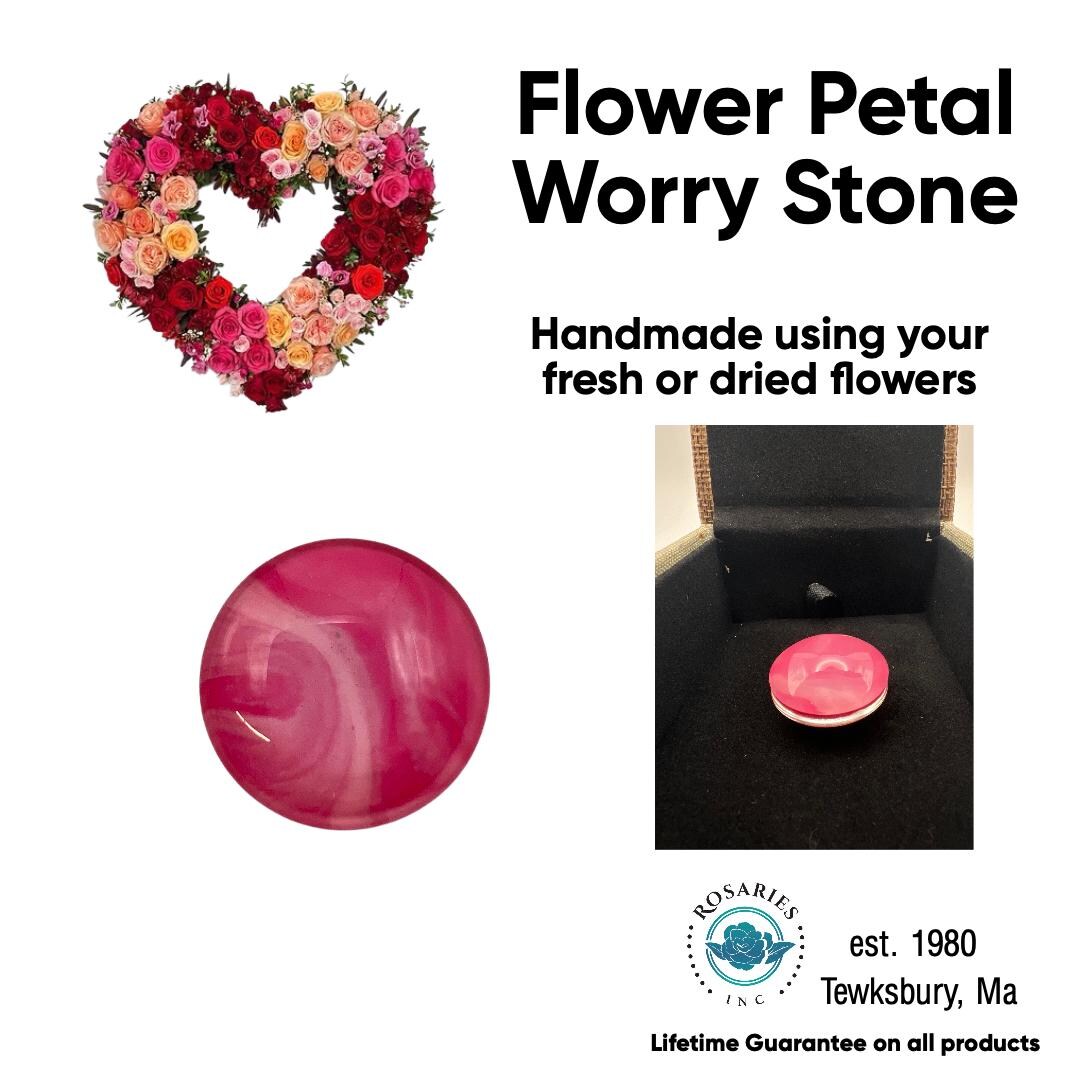 Flower Petal Worry Stone Made From Your Fresh or Dried Flowers ...