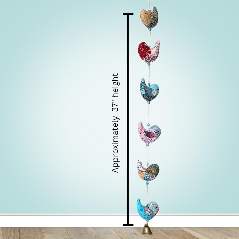 Fabric Birds Hanging Decor/ Whimsical Birds Decor/ Entry Way Birds ...