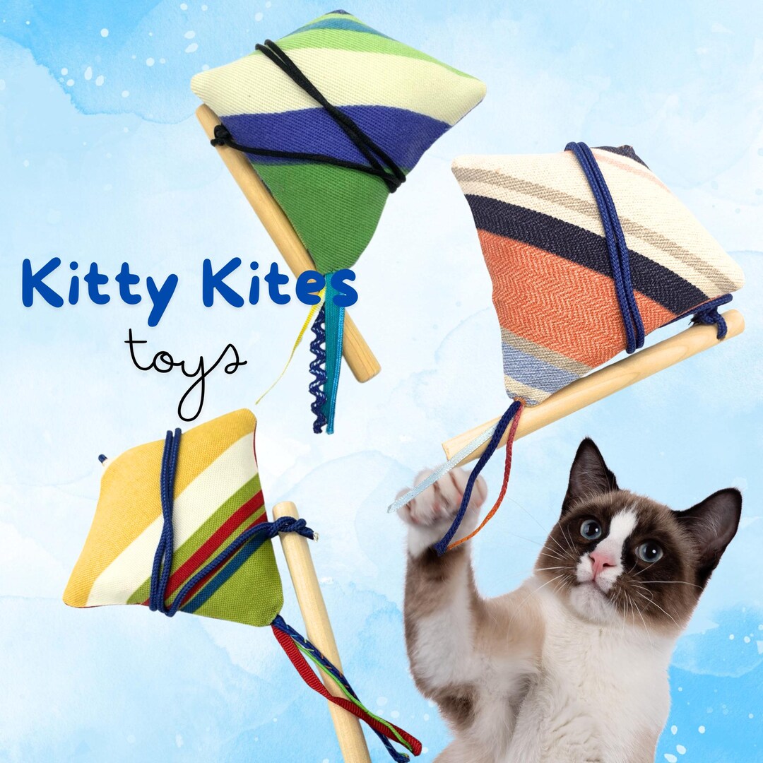 Kitty Kites Handmade Fabric Cat Toys/ Cat Toys - Etsy