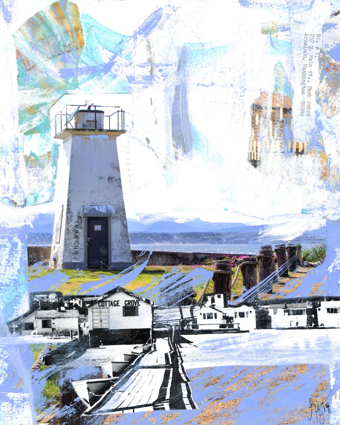 WHIDBEY ISLAND LIGHTHOUSE Art Print |lighthouse | Greenbank Don's ...