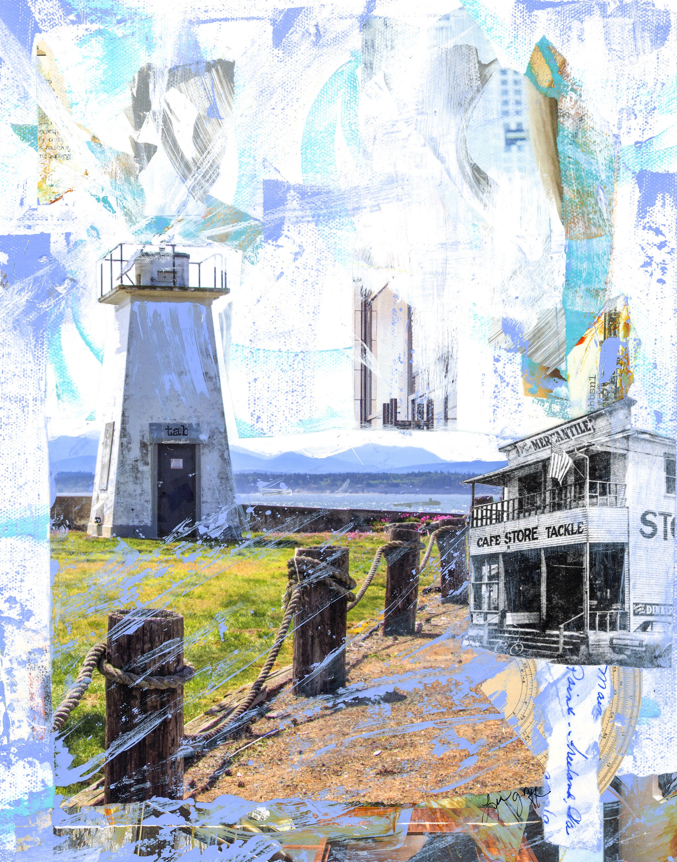 WHIDBEY ISLAND MERCANTILE Art Print | 'bush Point Mercantile' | Coastal ...