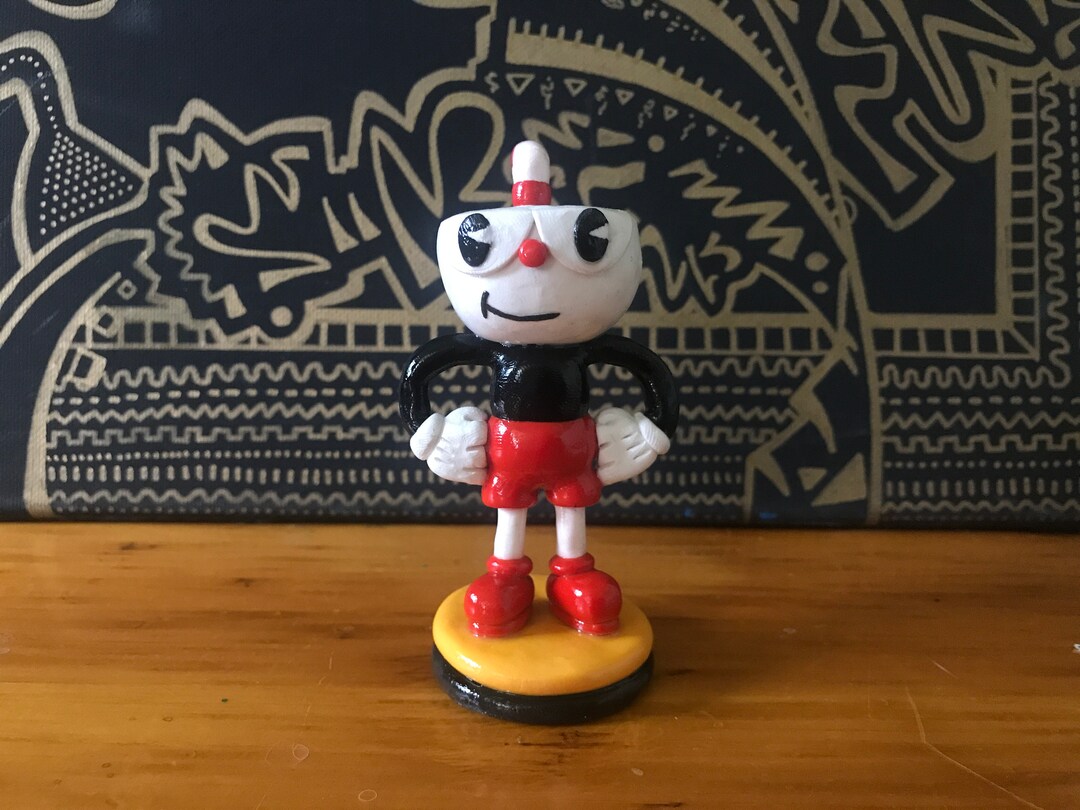 Cuphead - Unofficial Hand-made Sculpture - Etsy Cuphead - Unofficial Hand-made Sculpture - Etsy