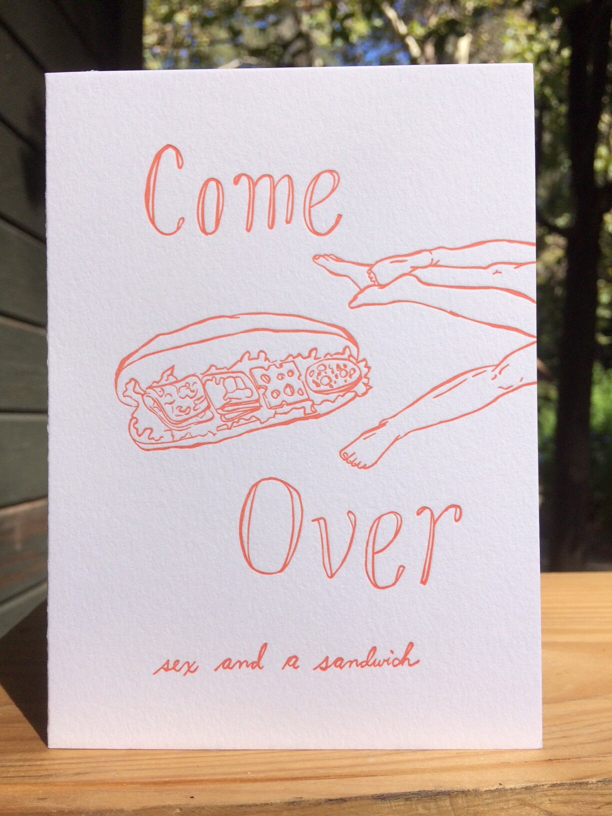 Sex And A Sandwich Card Etsy