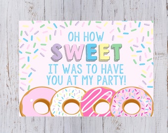 Personalized Glossy Donut Birthday Party Favor Labels - Etsy