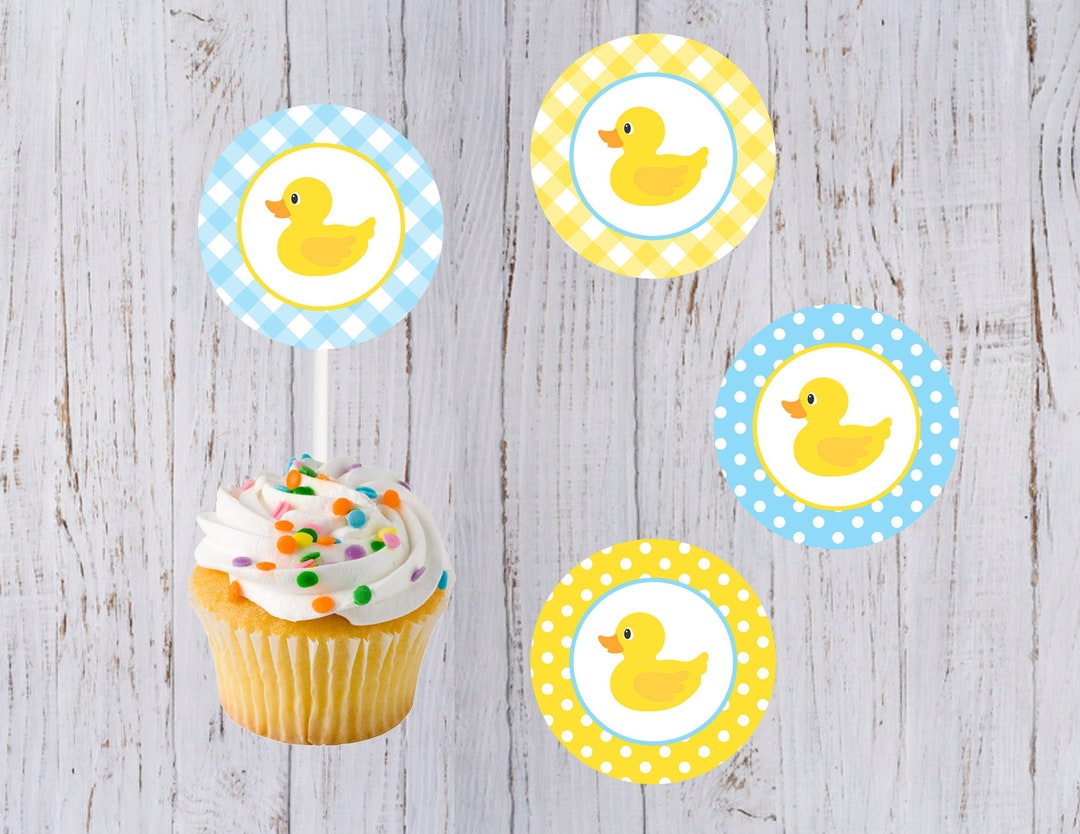 Rubber Duck Cupcake Toppers - Etsy