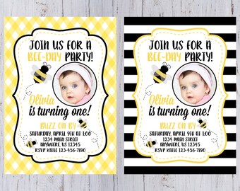 Bee Birthday Invitation Editable Beehive Invite Little Honey - Etsy