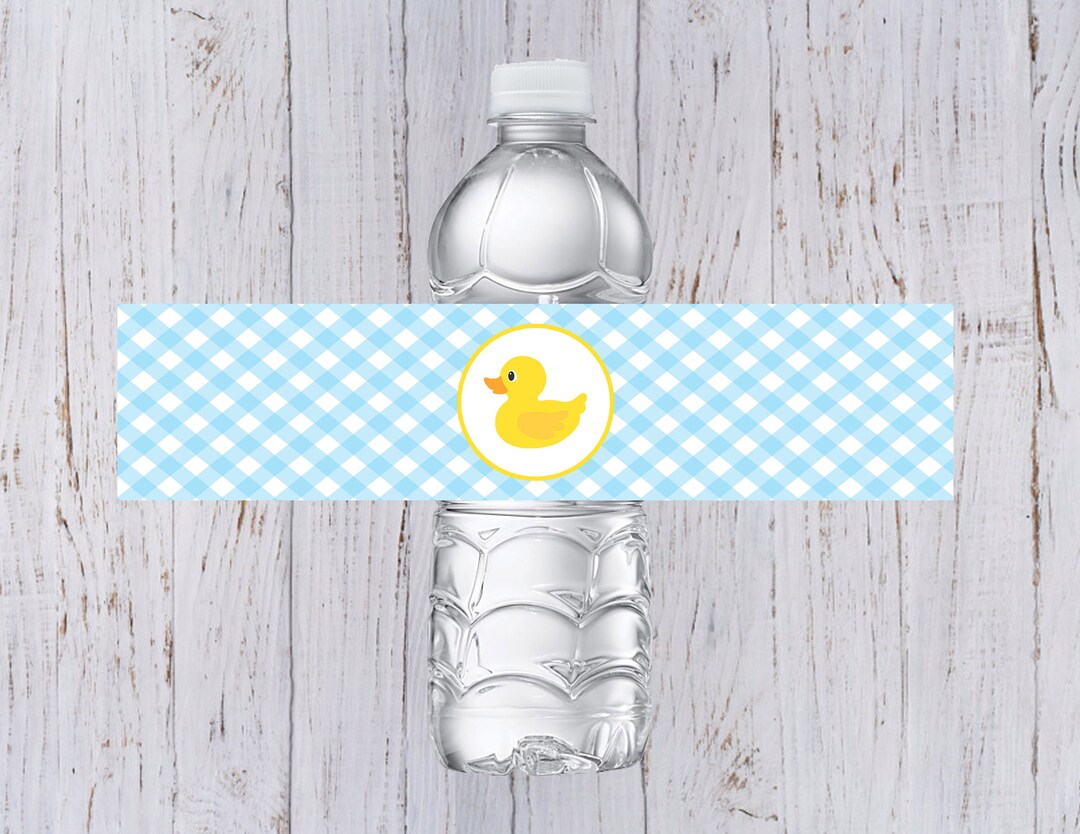 Rubber Duck Water Bottle Labels - Etsy